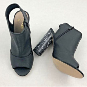 Mix No 6 Desco Black Chunky Heel Booties | Poshmark